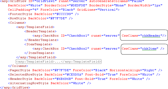 Simple Select all Checkbox Javascript For ASP NET GridView DataList 